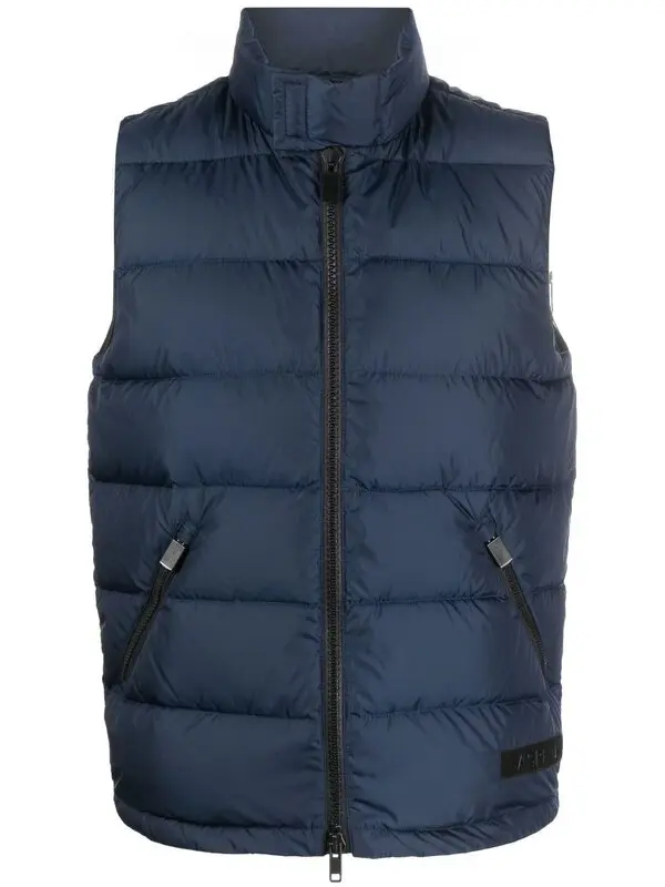 Aspesi Logo-patch Feather-down Gilet