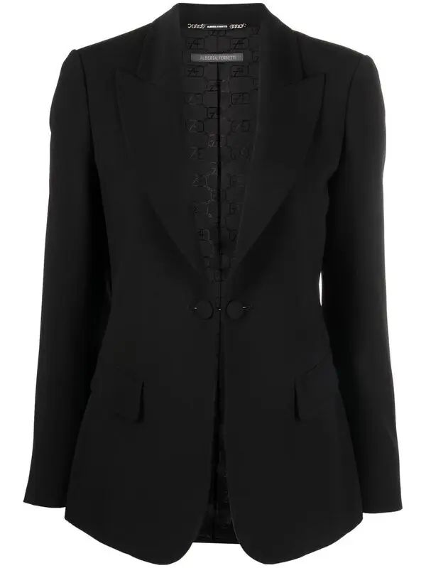 Alberta Ferretti Peak-lapel Single-breasted Blazer