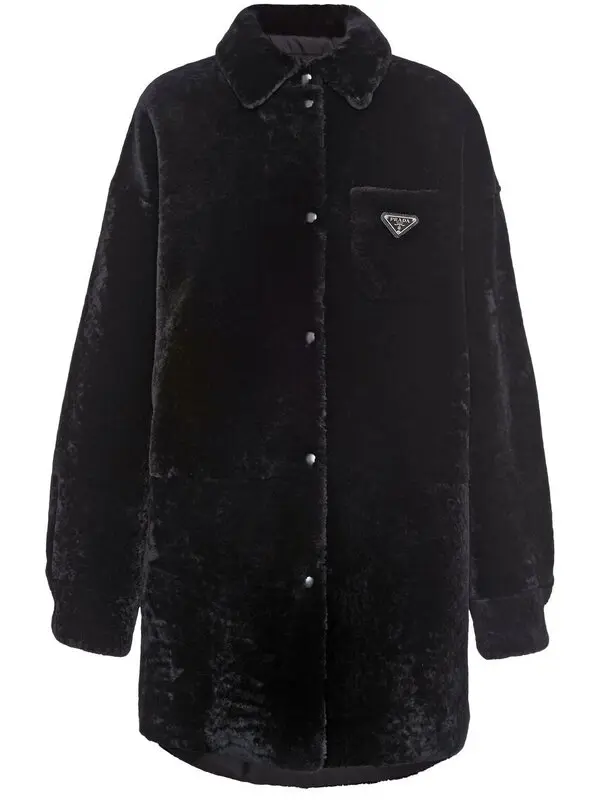 Prada Triangle-logo Reversible Coat