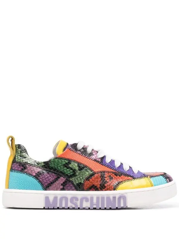 Moschino Logo Colour-block Sneakers