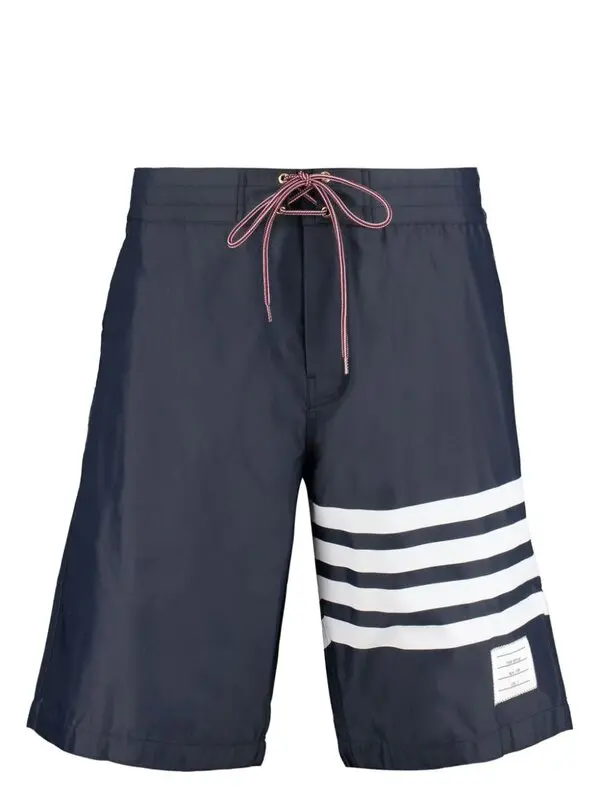 Thom Browne 4-bar Board Shorts - Blue