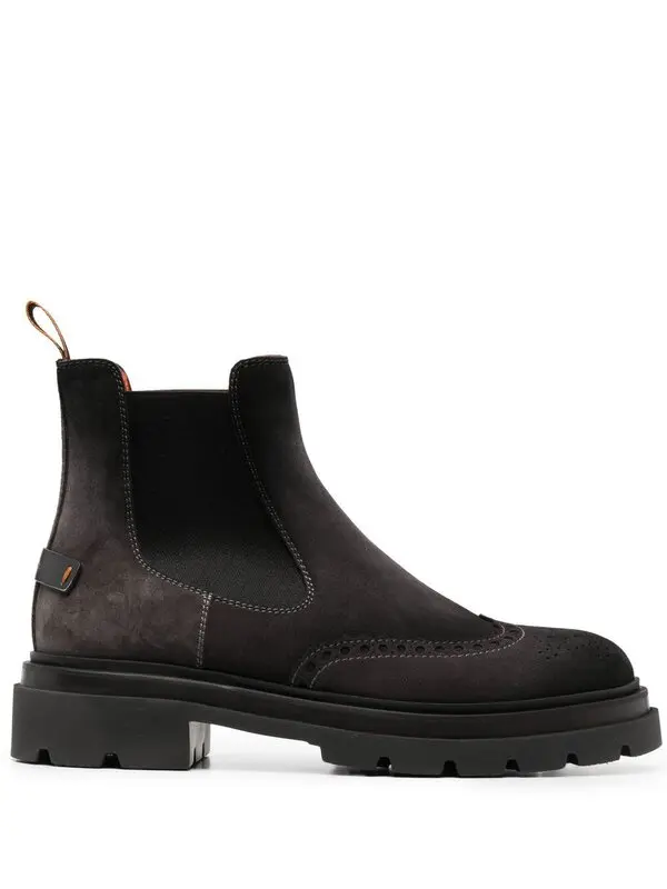 Santoni Elasticated-panel Ankle Boots