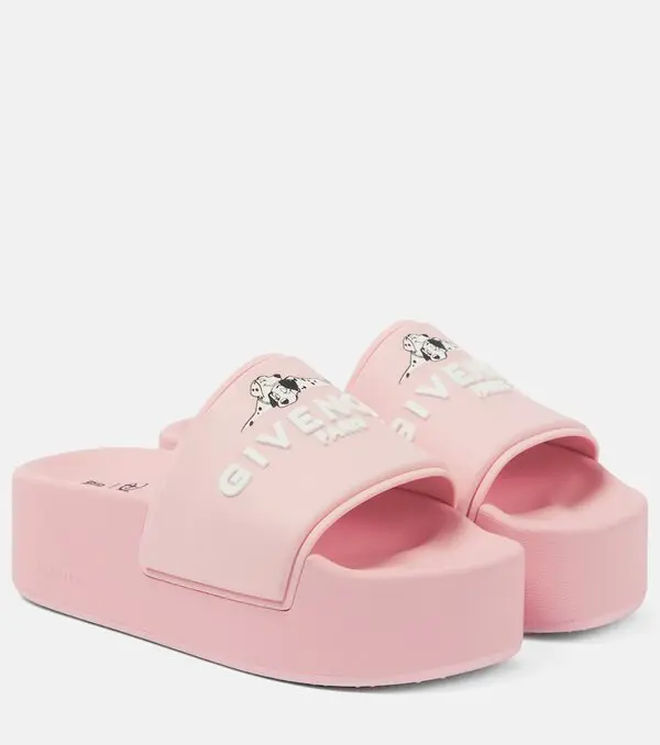 Givenchy Logo Pink Givenchy Slides Givenchy X Disney® Platform