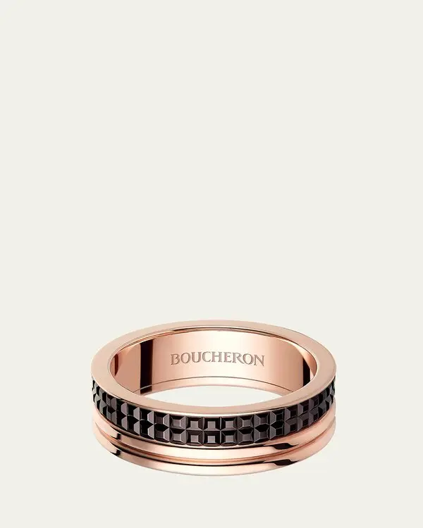 Boucheron Quatre Classique Band Ring - Two Tone Gold