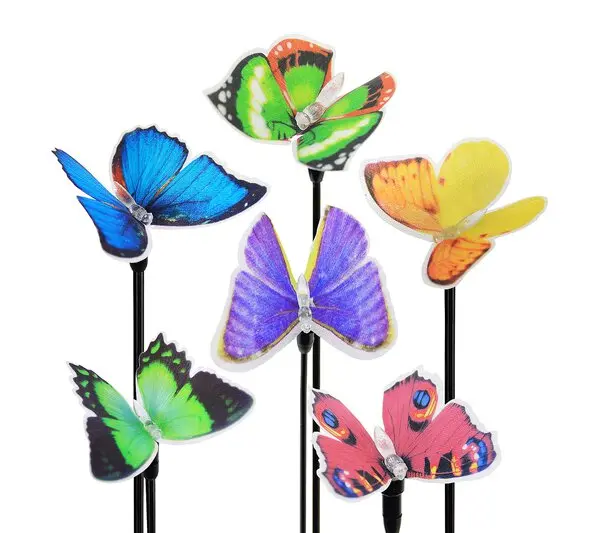 EXHART Solar Fiberoptic Butterfly Stake Set