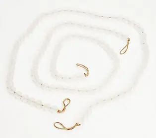 LAUREN MCBRIDE Set Of 2 5' Acrylic Beaded Garlands By