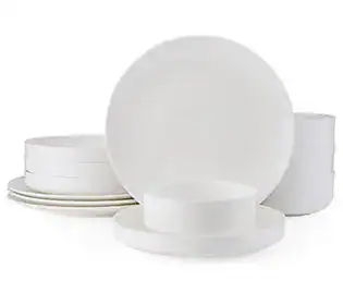 MIKASA Macie 12-piece Dinnerware Set - One-color | Editorialist