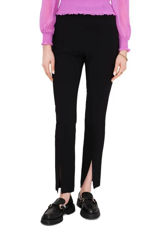 1.State Front Slit Trousers - Rich Black