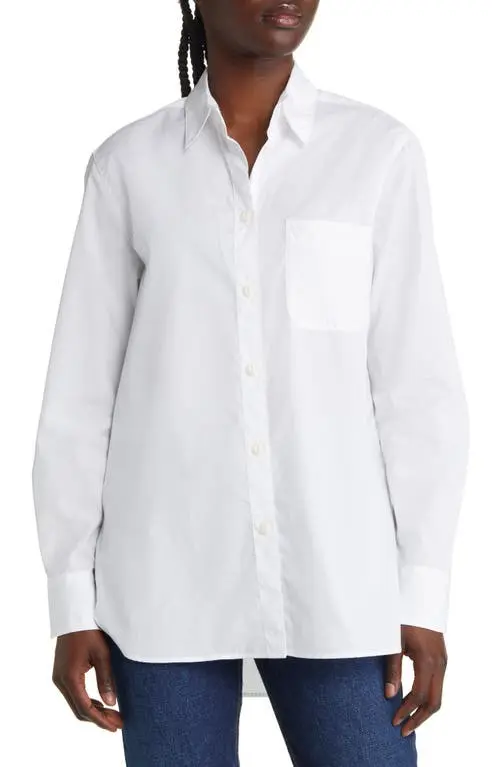 Rag & Bone Icons Maxine Cotton Poplin Button-up Shirt - Wht