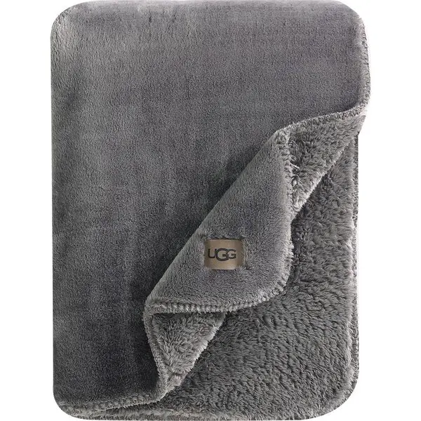 UGG Whistler Throw Blanket - Charcoal