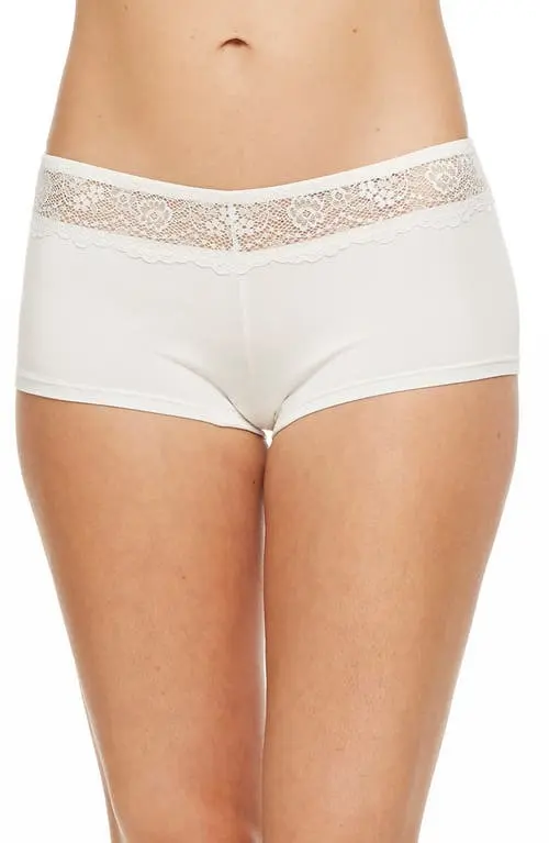 MONTELLE INTIMATES Micro Air Boyshorts - Ivory