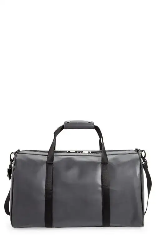 Ted Baker London Phixx Faux Leather Holdall Duffle Bag Charcoal