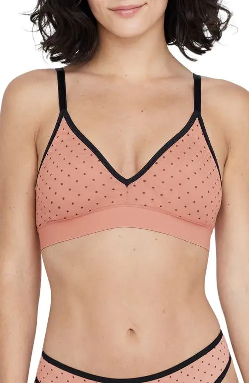 SKARLETT BLUE Spellbound Mesh Bralette - Rose/dot