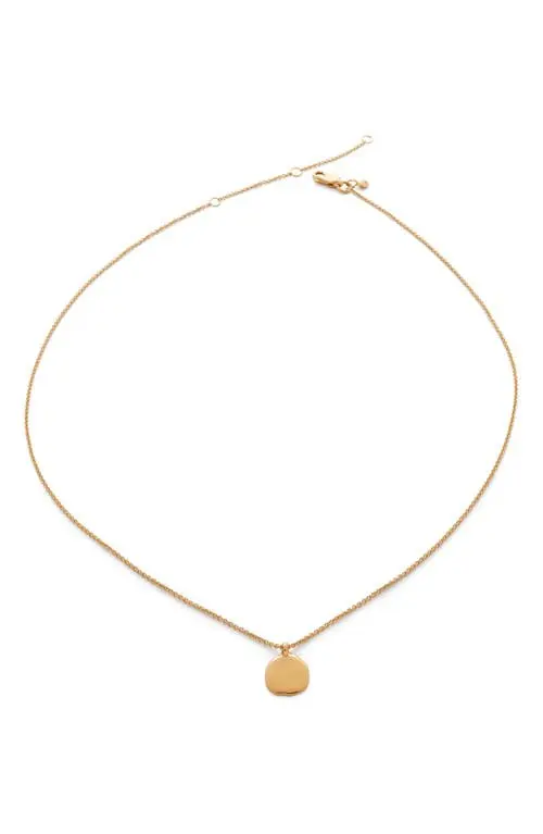 Monica Vinader Siren Petal Necklace - 18ct Gold On Sterling S