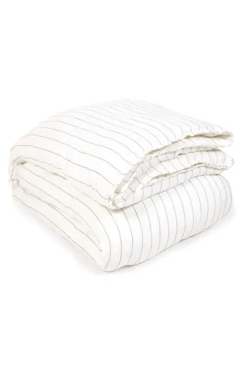 POM POM AT HOME Blake Duvet Cover - White/ocean