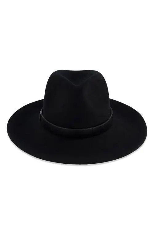 All Saints Rivet Logo Fedora - Matte Black