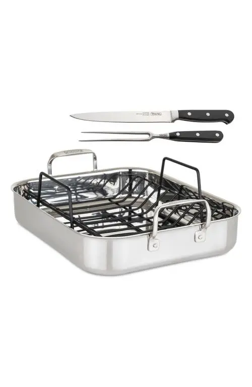 VIKING 3-ply Roasting Pan With Carving Set