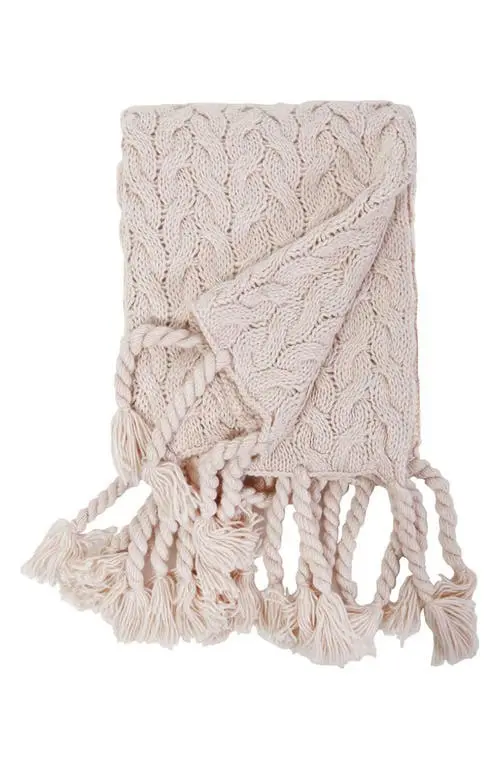 POM POM AT HOME Capistrano Fringed Throw - Blush