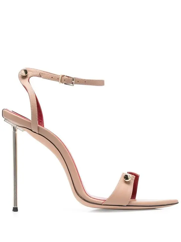 HARDOT 120mm Bar-detail Sandals - Neutrals
