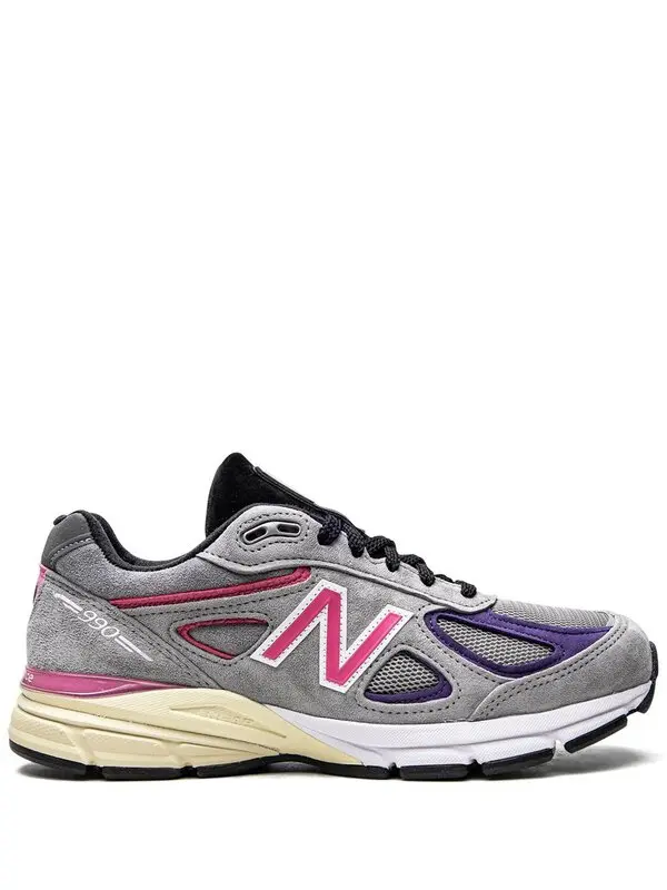 NEW BALANCE X Kith X United Arrows And Sons 990v4 Sneakers - Grey