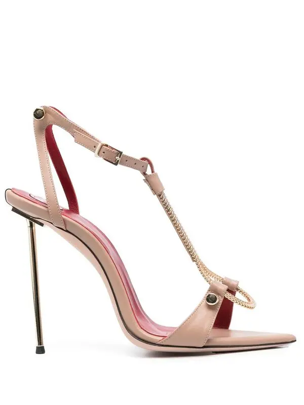 HARDOT Chain-detail High-heel Sandals