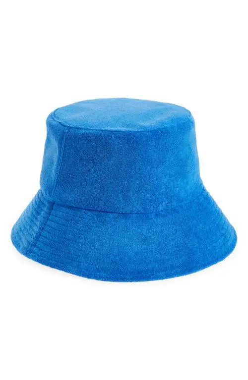 Lack Of Color Cotton Terry Cloth Bucket Hat - Cobalt
