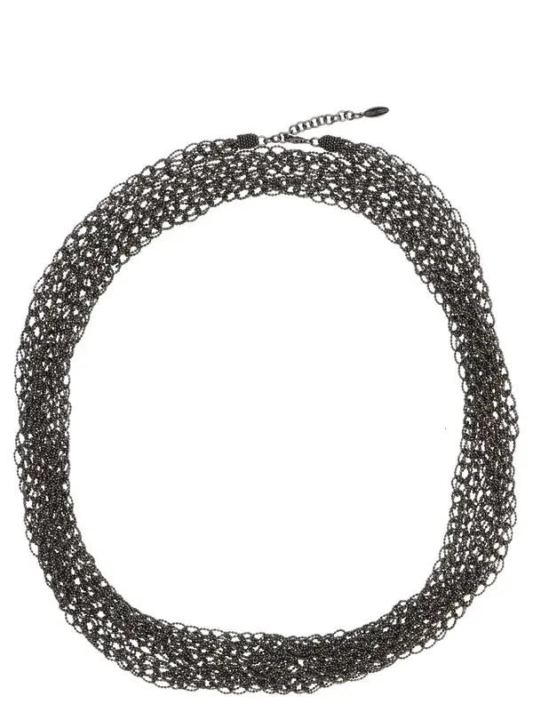 Brunello Cucinelli Monile Necklace - Black | Editorialist