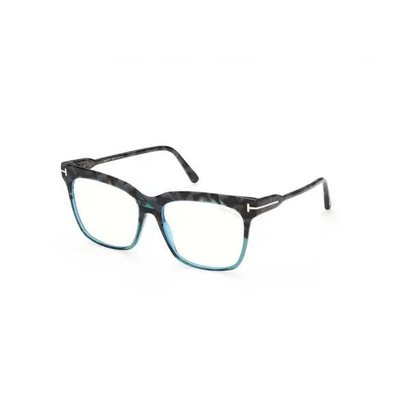 TOM FORD Ft5768 056 Glasses - Tartarugato Blu | Editorialist