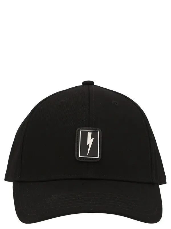 Neil Barrett Logo Plaque Cap - Black | Editorialist