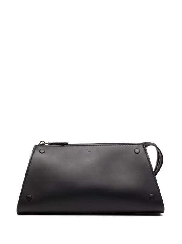Bally Leather Clutch Bag In Black 57% Off Editorialist