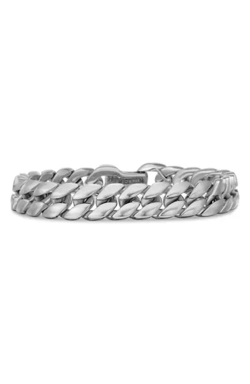 David Yurman Sterling Curb Chain Bracelet - Silver
