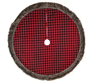 VALERIE PARR HILL 54' Buffalo Check Tree Skirt Valerie