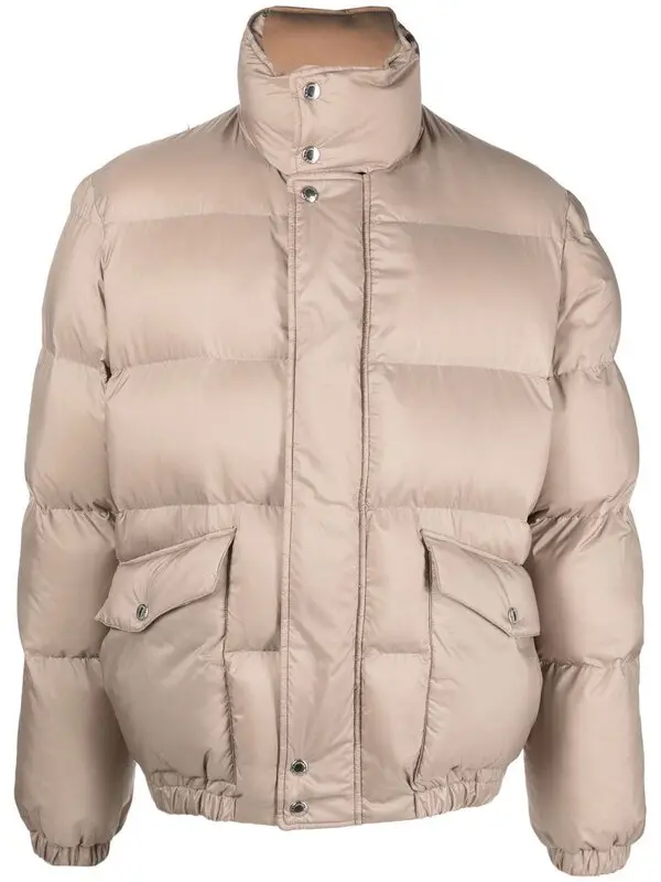 Alexander McQueen Graffiti-print Puffer Jacket - Neutrals
