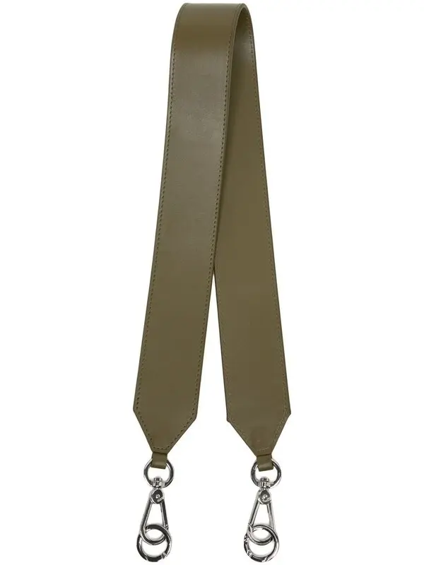 0711 TBILISI Logo-print Leather Shoulder Strap