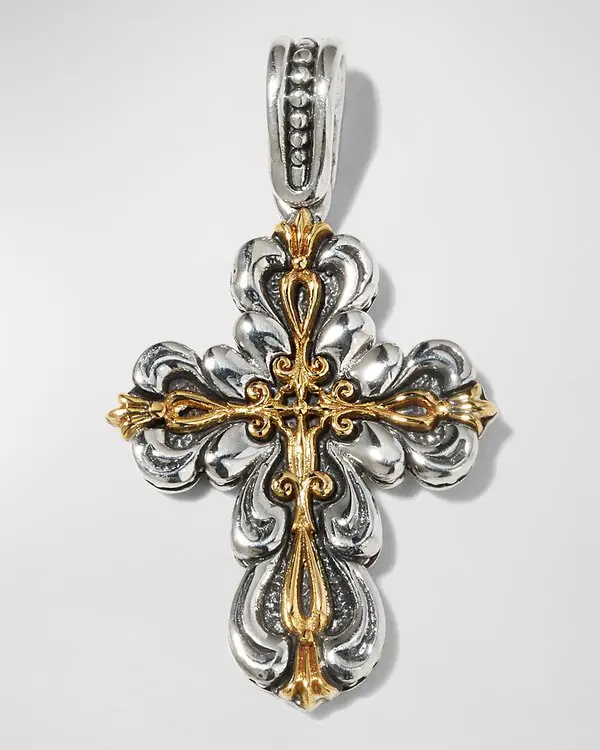 Konstantino Two-tone Cross Pendant