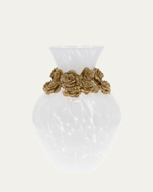 JAY STRONGWATER Rose Vase - Multi