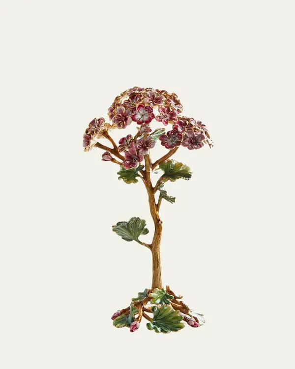 JAY STRONGWATER Gernamium Flower Objet - Flora
