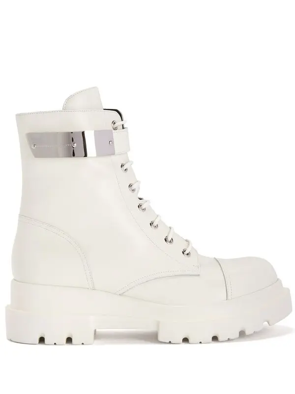 GIUSEPPE ZANOTTI Alexa Leather Combat Boots