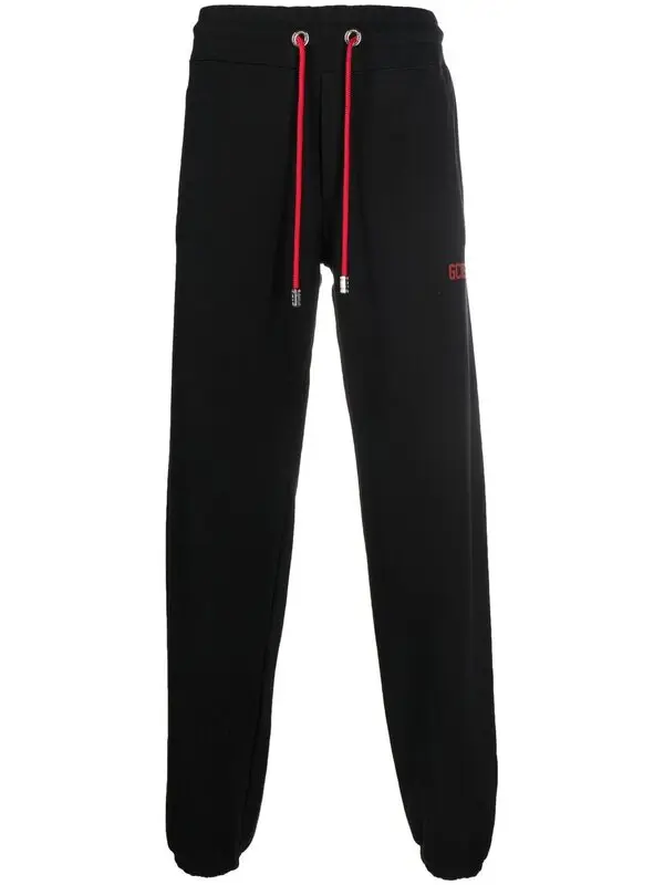 Gcds Tapered-leg Drawstring Trousers - Black