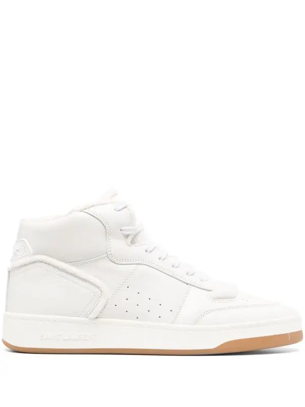 Saint Laurent Sl/80 High-top Sneakers - White