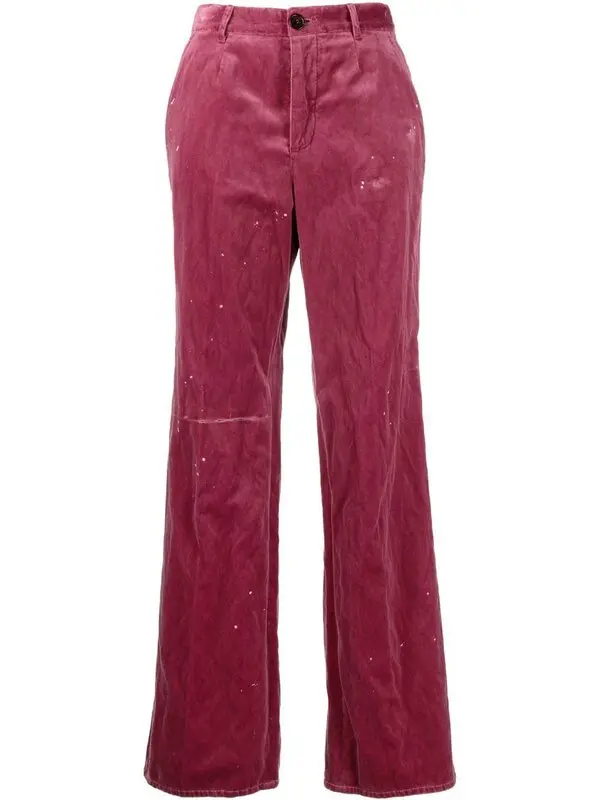 Dsquared2 Embroidered Velvet Trousers