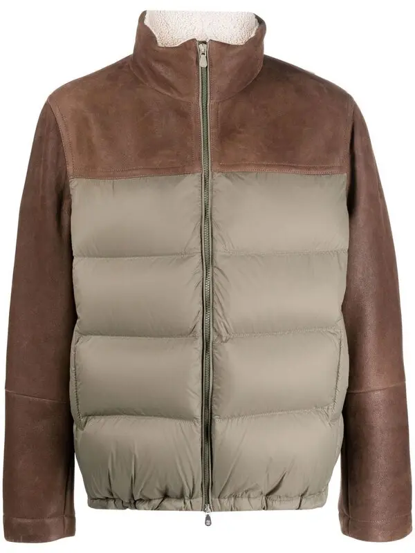 Brunello Cucinelli Panelled Padded Jacket