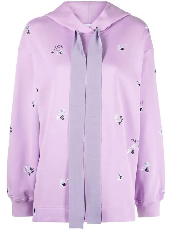 Patou Floral-embroidered Hoodie