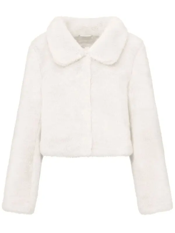 UNREAL FUR Triage Cropped Faux-fur Jacket - White