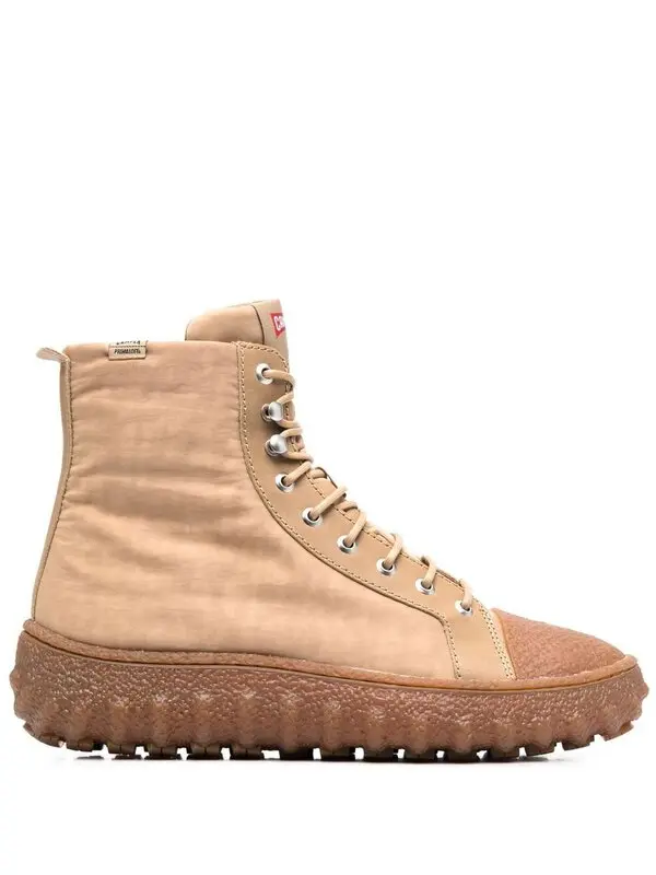 Camper Ground Lace-up Ankle Boots - Neutrals