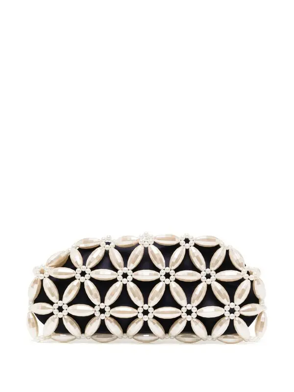 0711 TBILISI Pearl Embellished Clutch - Yellow
