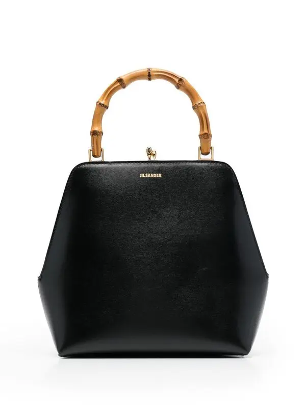JIL SANDER Goji Frame Square Tote Bag - Black