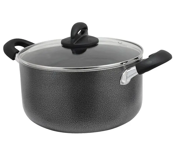 OSTER Clairborne 6-qt Aluminum Hammered Tone Du Tch Oven W/ Li