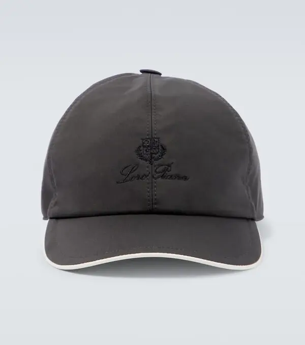 Loro Piana Logo Baseball Cap - Black