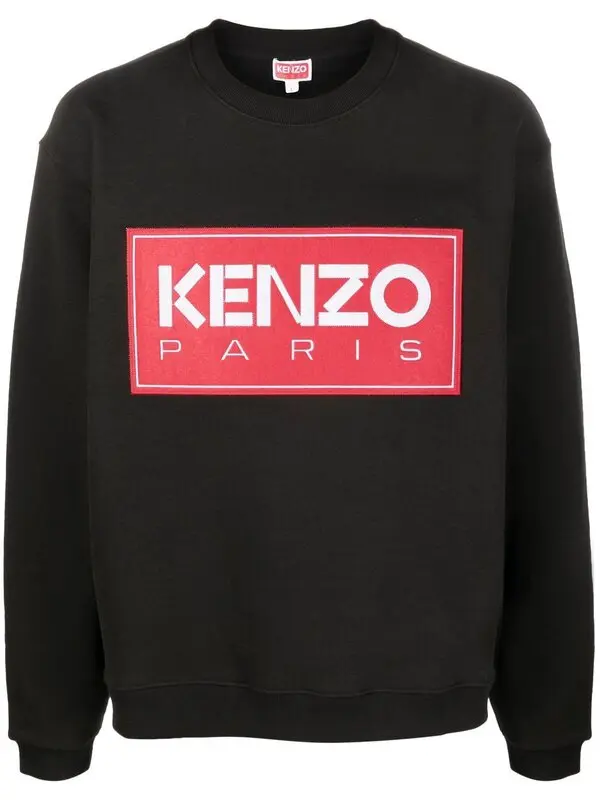 Kenzo Logo-patch Crew-neck Sweatshirt